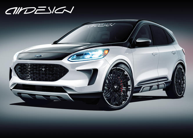 2020 Ford Escape Sport Hybrid by Air Design USA - Ford SEMA 2019