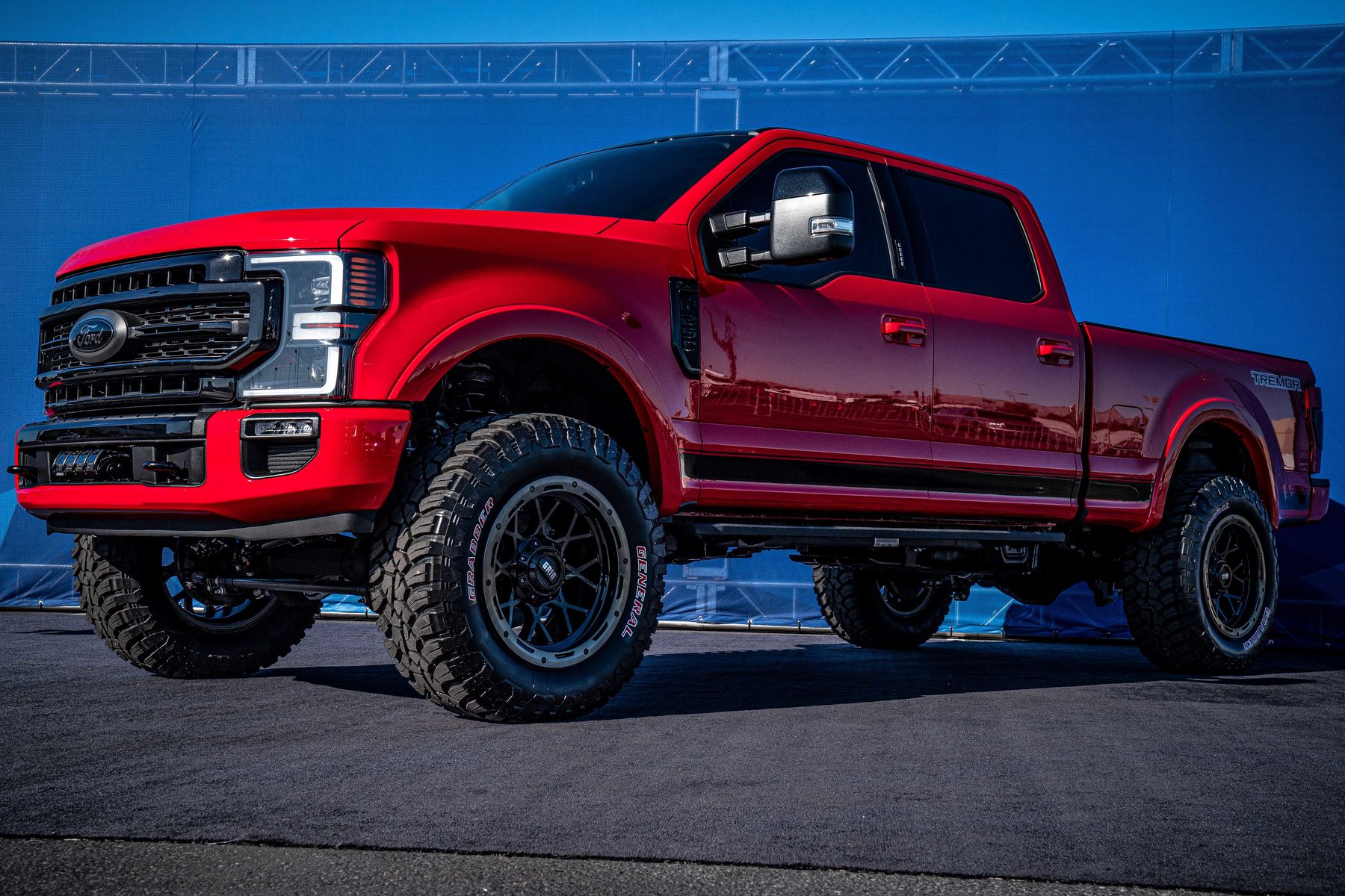 2020 Ford F-250 Crew Cab Lariat Tremor by CGS Motorsports - low front 3/4