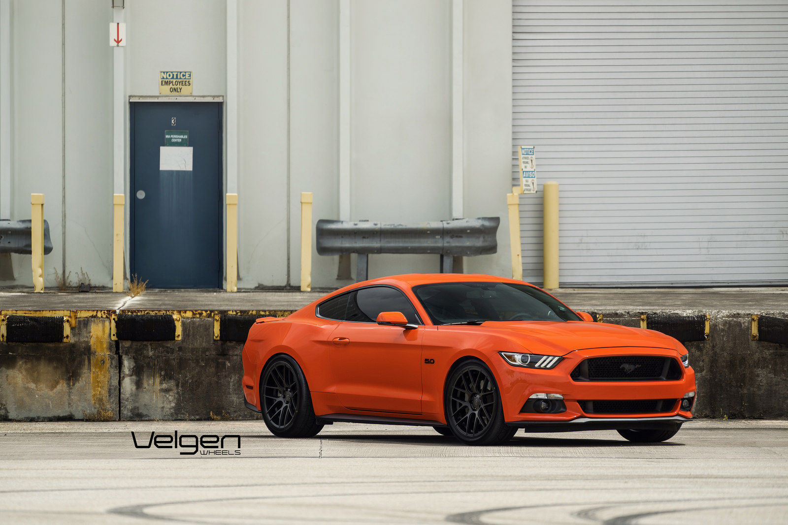 Competition Orange Mustang GT on Velgen Wheels