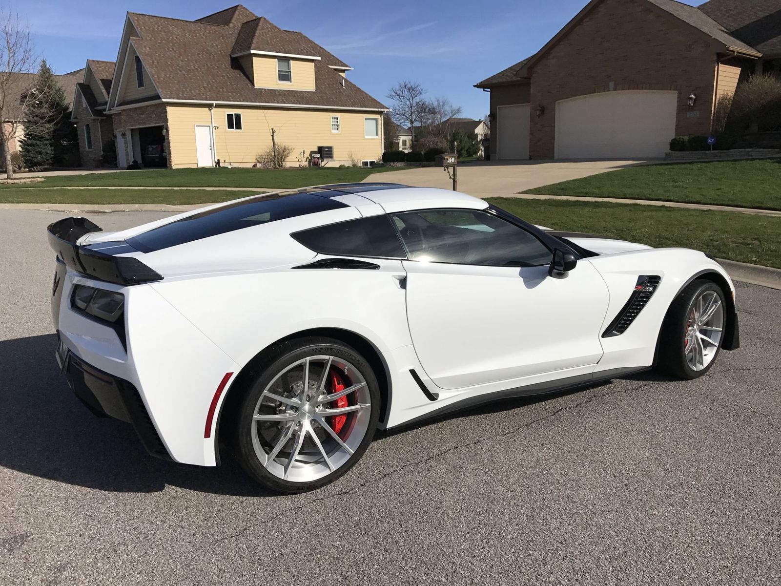 Anthony's White 2016 C7 Corvette Z06/Z07 on Forgeline One Piece Forged ...