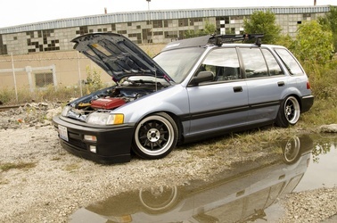 Ruff Racing R358's on '88 Honda Civic Wagon