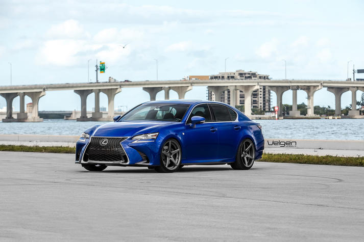 Lexus GS350 F-Sport on Velgen Wheels Classic5 Matte Gunmetal - Velgen ...