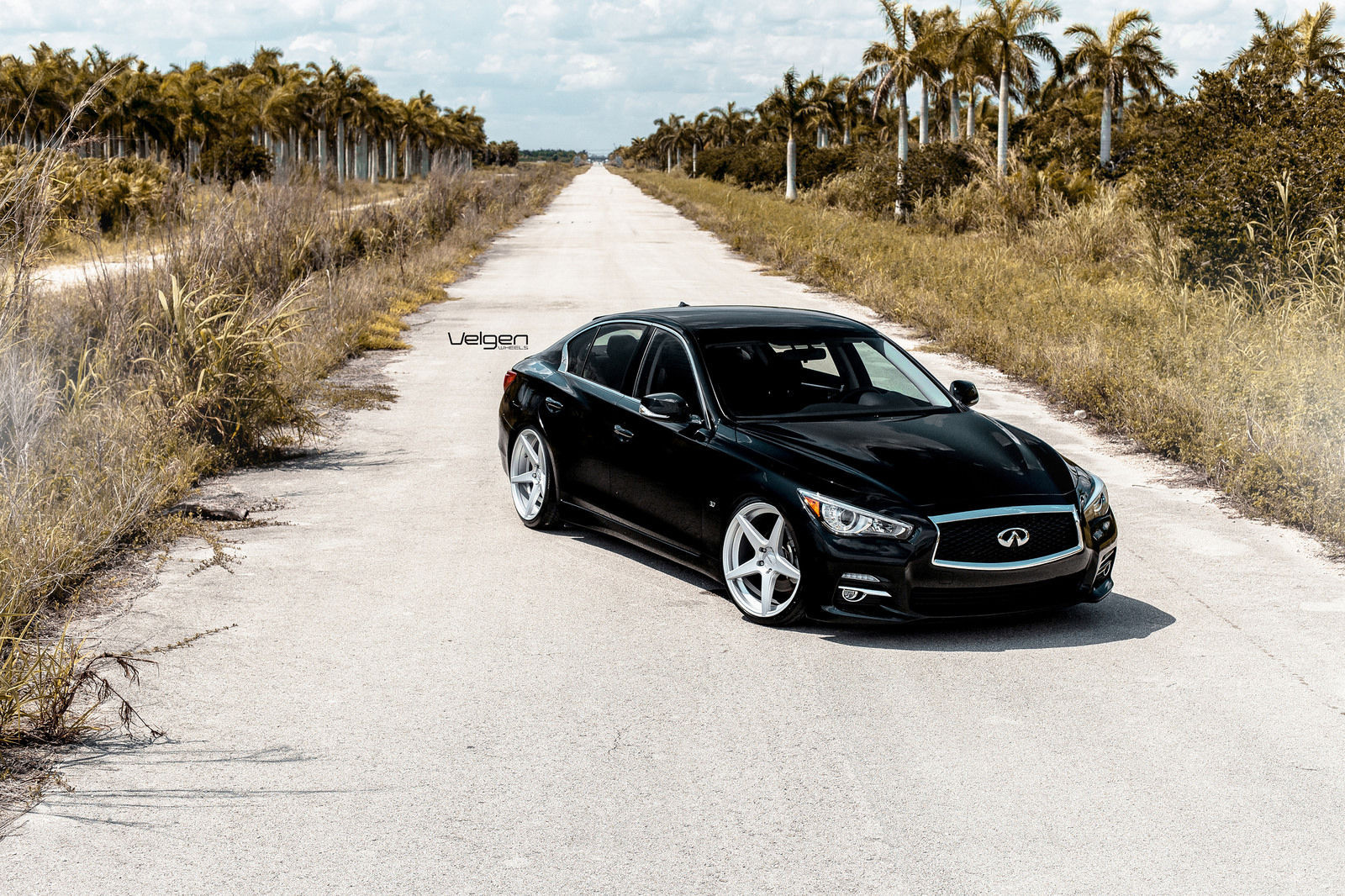 Infiniti Q50 on Velgen Wheels Classic5 Matte Silver