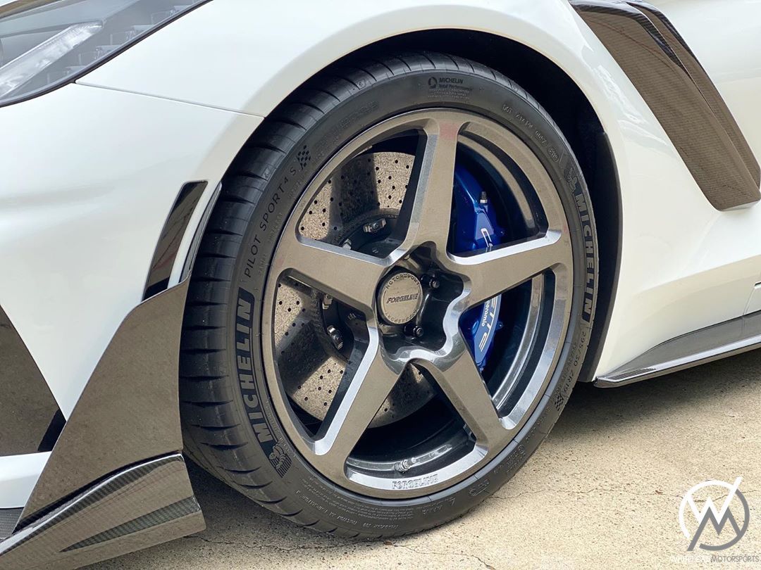 Cody's Whitehead Motorsports C7 Corvette ZR1 on Forgeline One Piece ...